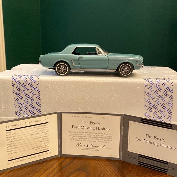 Franklin Mint | Toys | Vintage Franklin Mint Mustang Hardtop 24 Scale ...